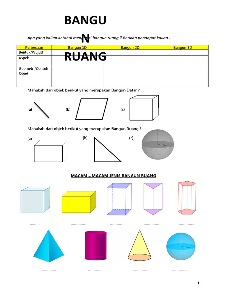 LKPD BANGUN RUANG by SS | PDF