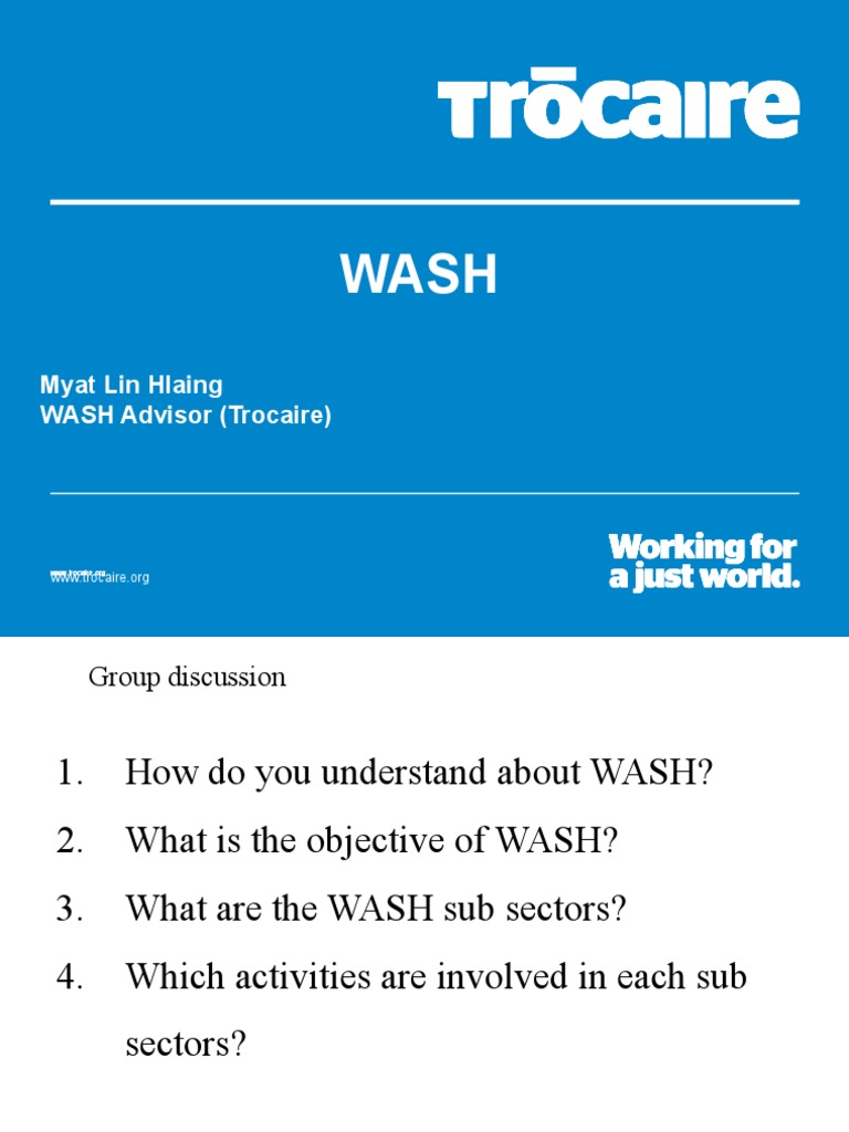 Basic WASH Concept | PDF