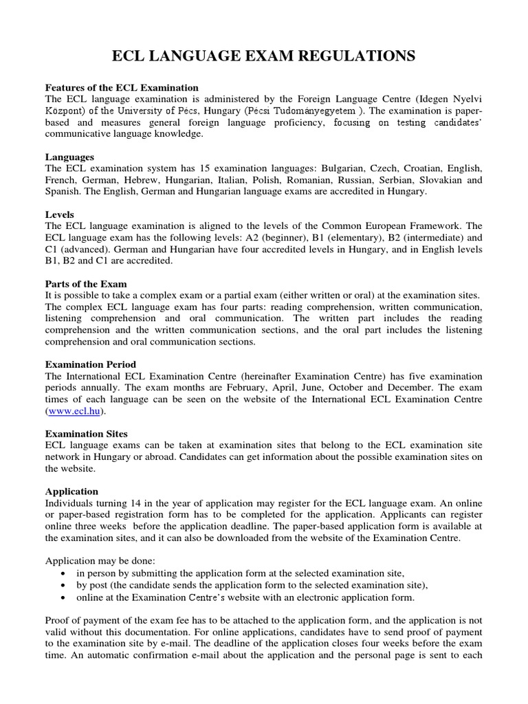 Exam Regulations 2020 | PDF | Special Education | Fee