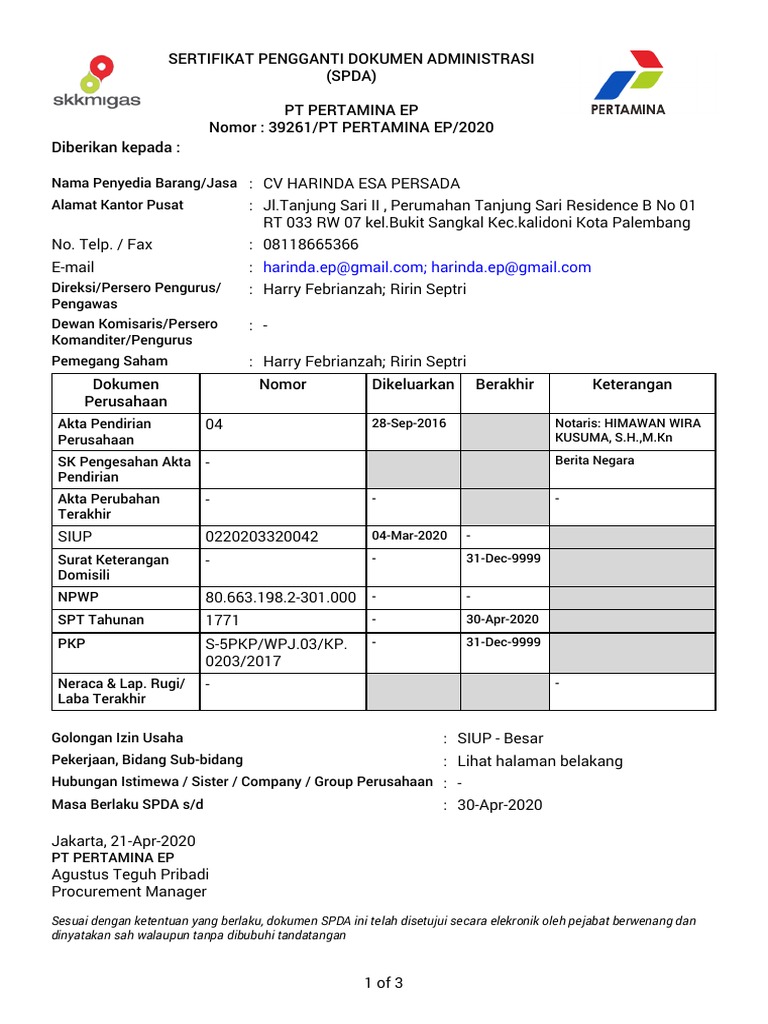 Spda 1 | PDF | Bisnis | Pengelolaan Keuangan & Uang