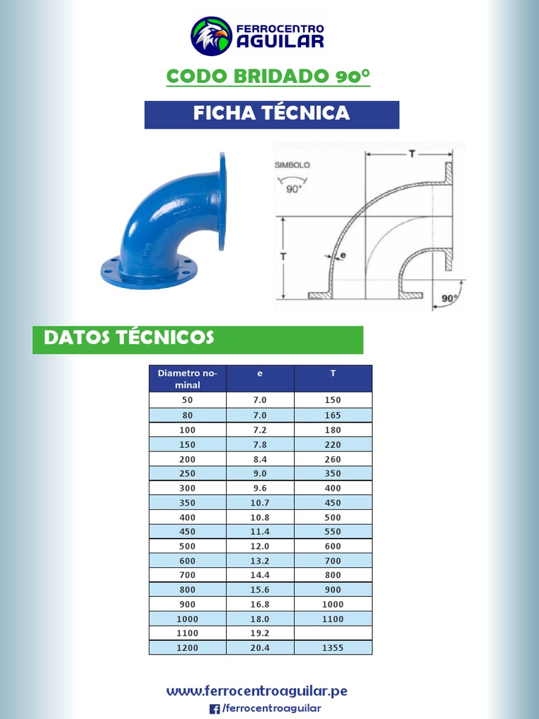Codo Bridado 90°: Ficha Técnica Completa | PDF