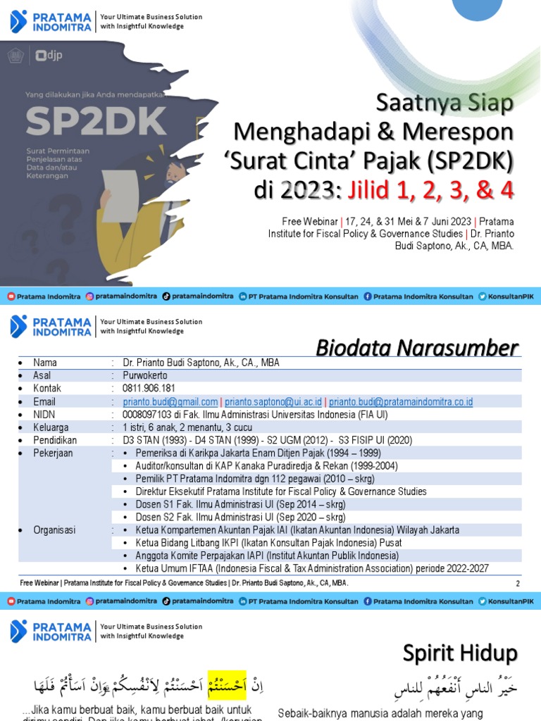Langkah Hadapi Surat SP2DK 2023 | PDF