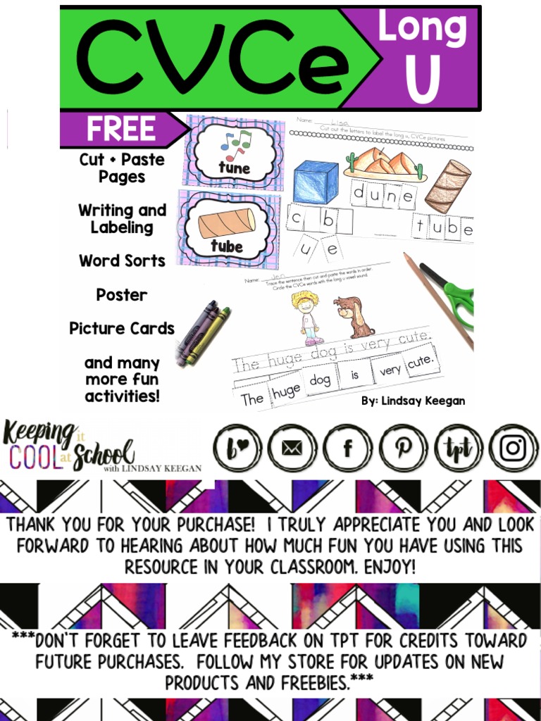 Cut + Paste Pages Writing and Labeling Word Sorts Poster Picture Cards ...