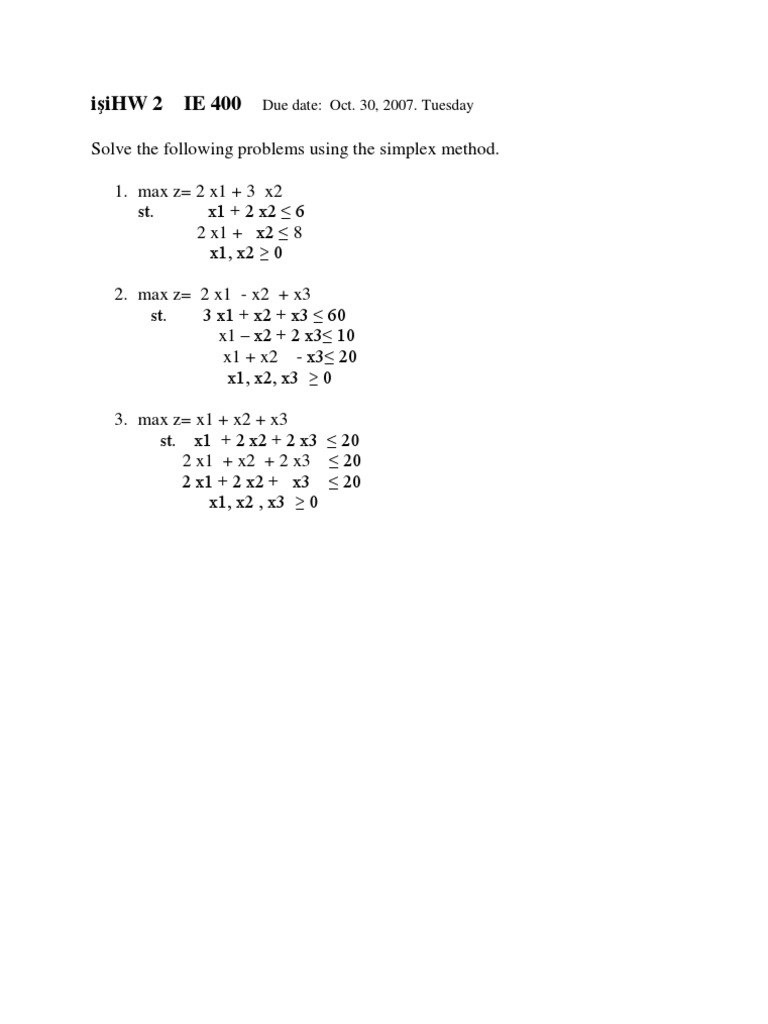 hw2 IE400 | PDF