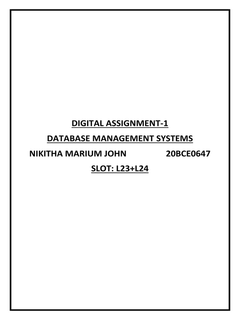 Da 20bce0647 | PDF | Table (Database) | Databases