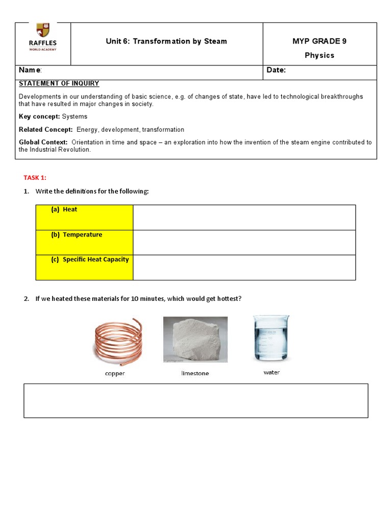 Specific Heat Capacity - Questions 4 2 | PDF