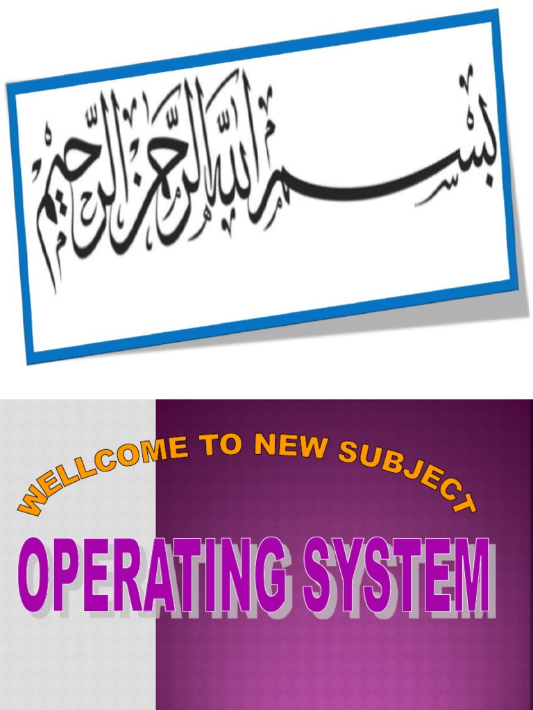 Operating System Slides | PDF Operating System Slides | PDF