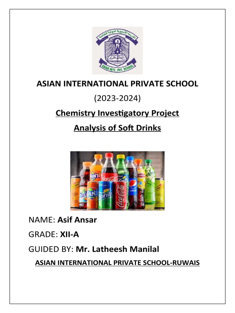 Analysis of Soft Drinks | PDF