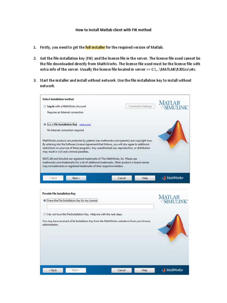 5.how To Install Client Matlab With FIK | PDF | Business