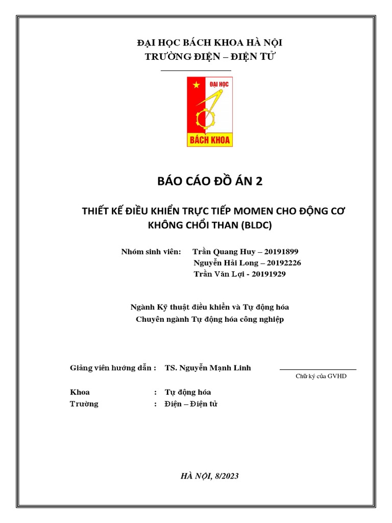 DA2_ĐKĐC_BLDC | PDF