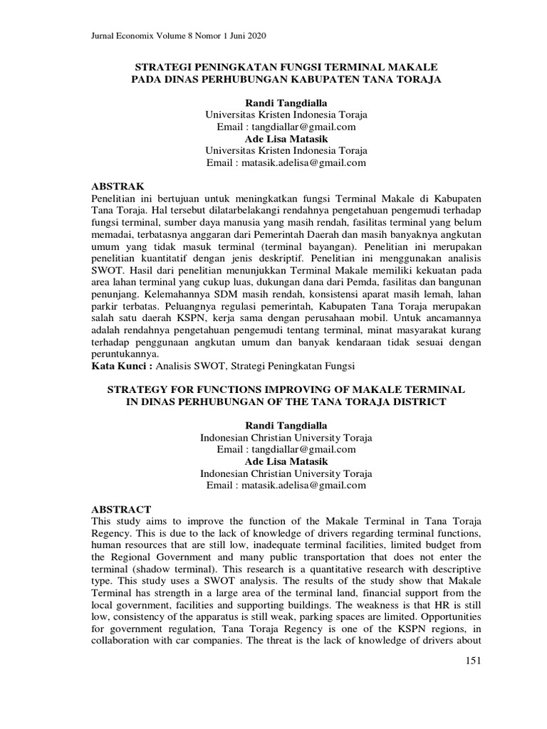 Strategi Terminal Makale | PDF