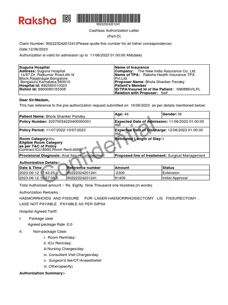 Approval Letter Bhola Shankar | PDF