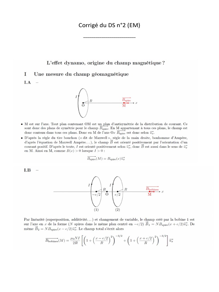 Centrale PC Physique 1 2018 Corrigé Eb | PDF