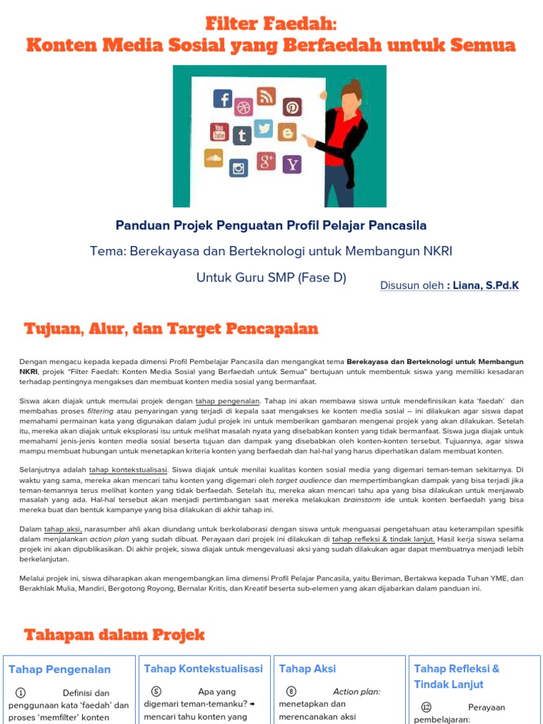 Projek Filter Faedah-Fase D_Liana PPT dan Hasil awal Projek | PDF