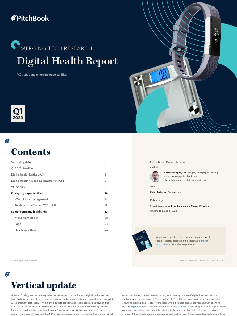 Q1 2023 Digital Health Report 13906 | PDF
