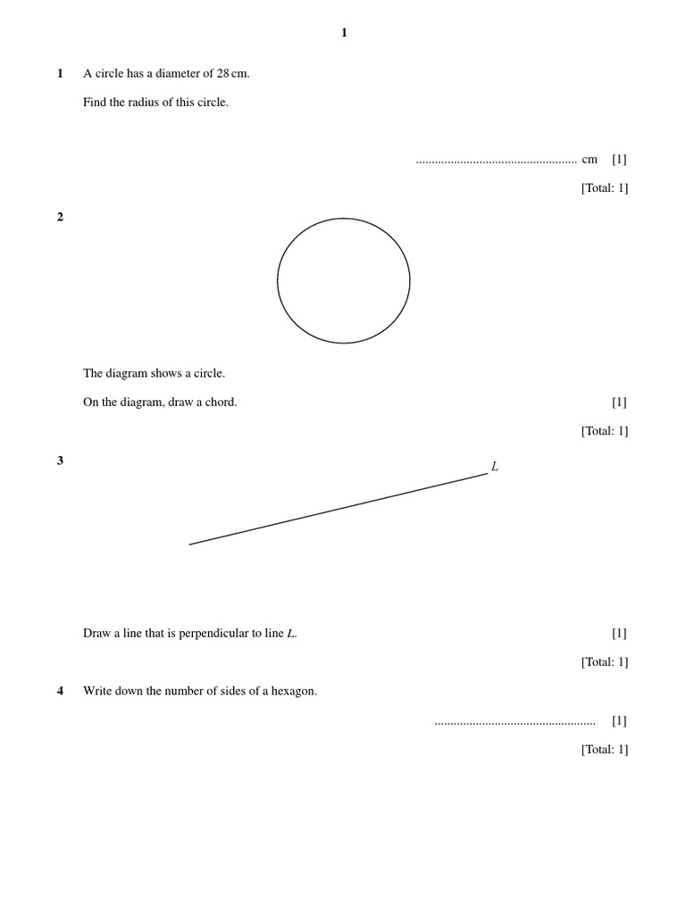 Year 9 Revision 7 Geometry 1 | PDF | Circle | Triangle