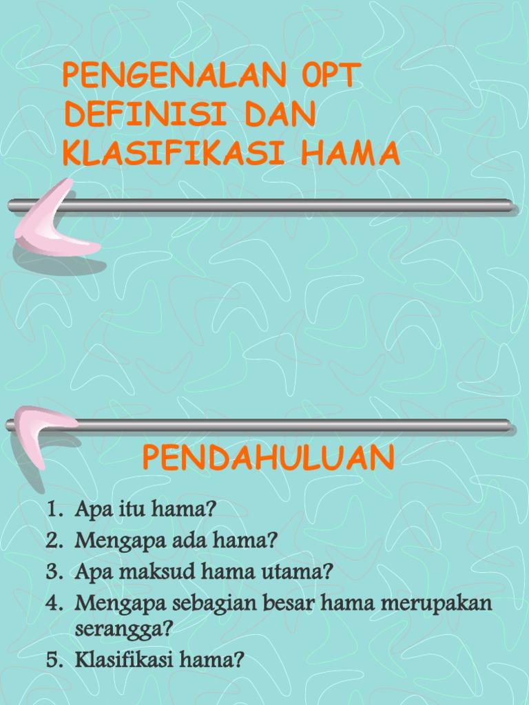 Definisi dan Klasifikasi Hama Tanaman | PDF