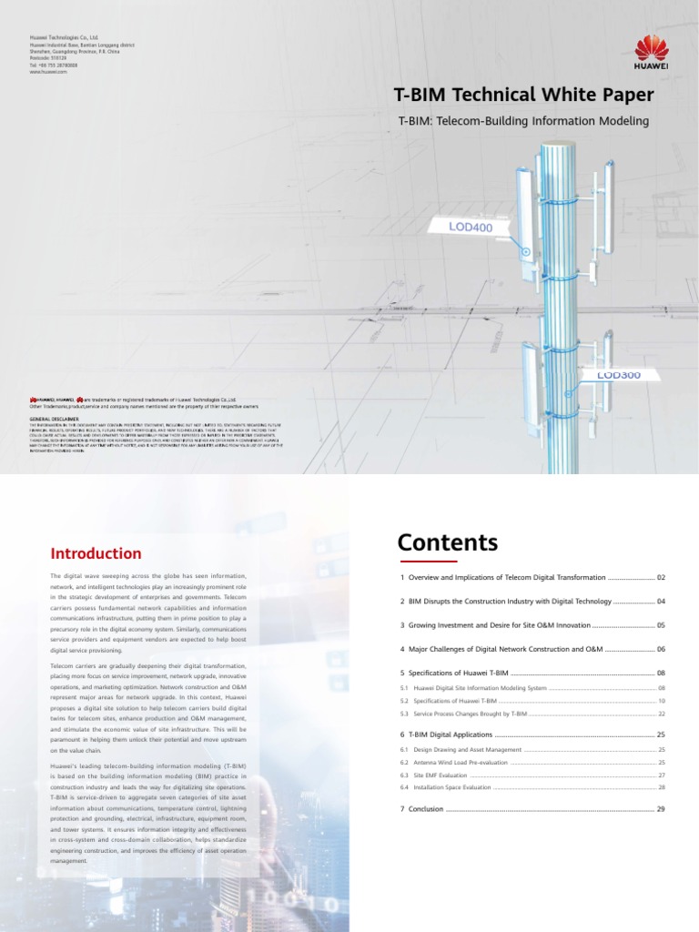 Huawei Telecom Building Information Modeling Technical White Paper en | PDF | Computers