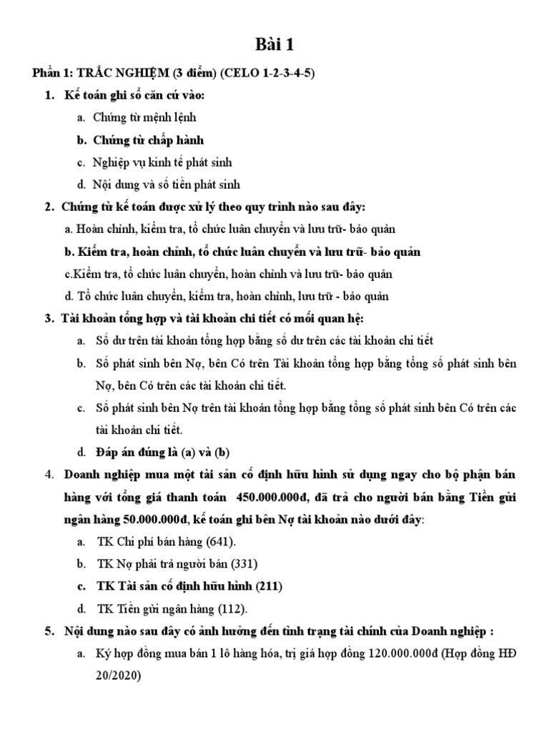 Nguyen Ly Ke Toan | PDF