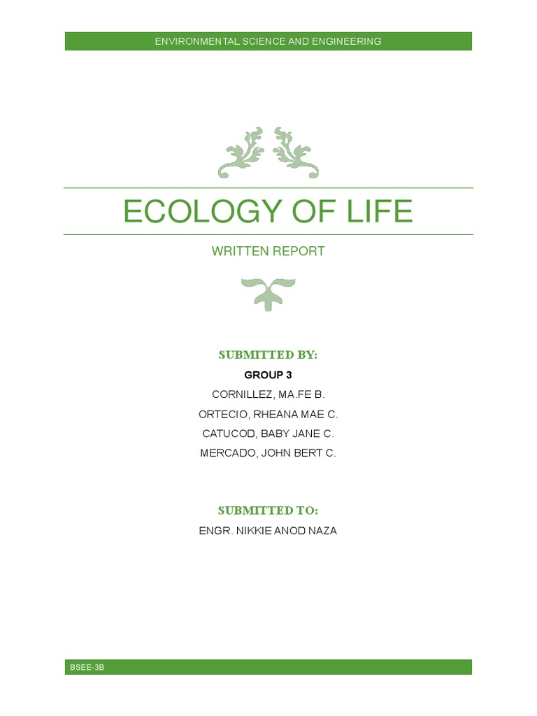 Ecology of Life | PDF | Ecosystem | Ecology