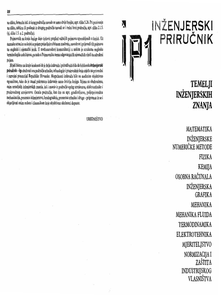 Inzenjerski Prirucnik Ip1 11 12 | PDF