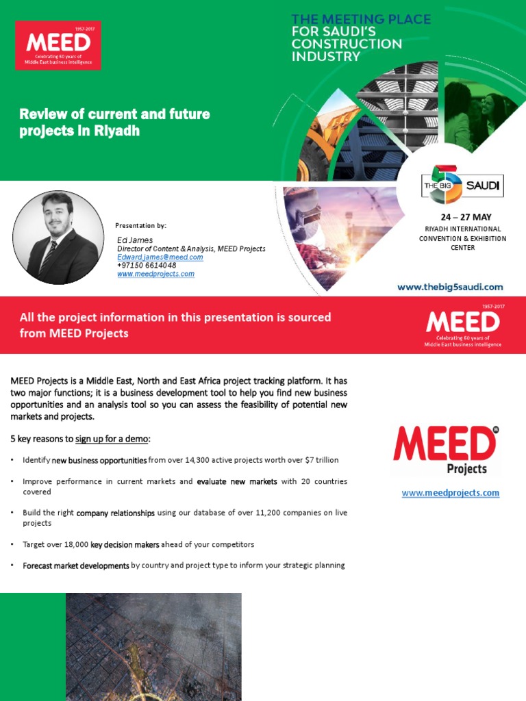 Meed Review of Current and Upcoming Projects in Riyadh New Dates 1 | PDF