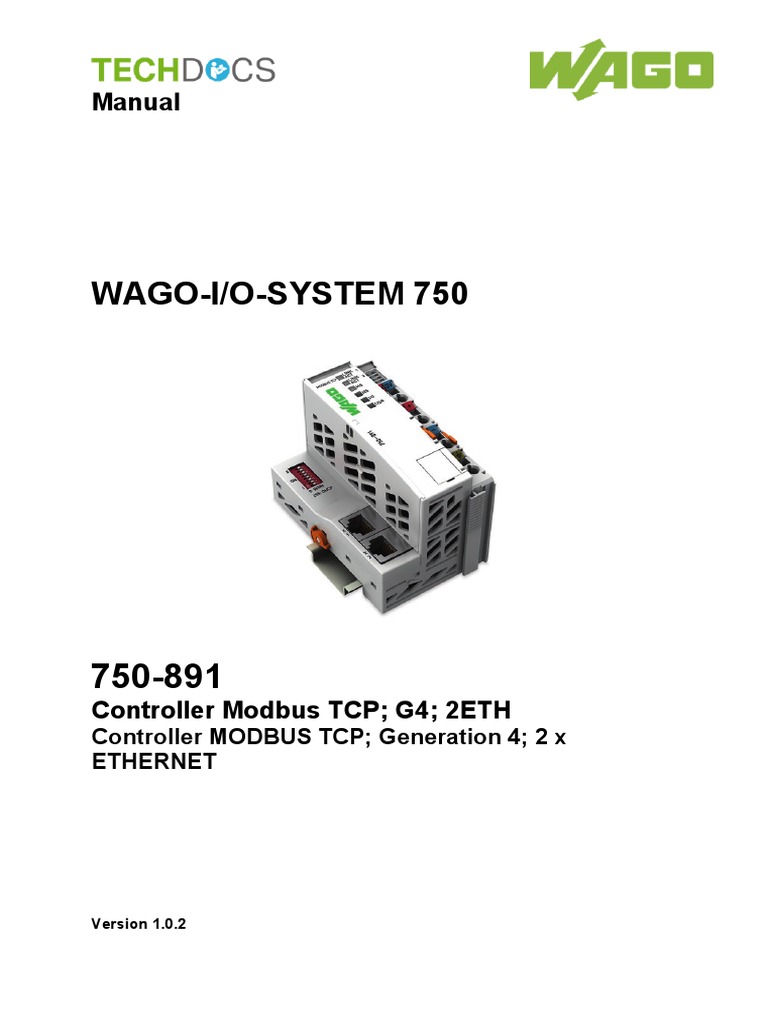 Wago-I/O-System 750: Manual | PDF