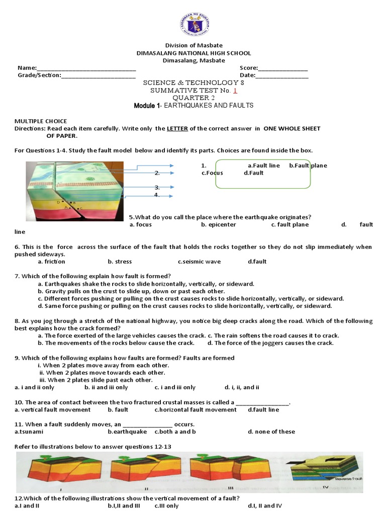G 8 Summative Test 1 Quarter 2 | PDF