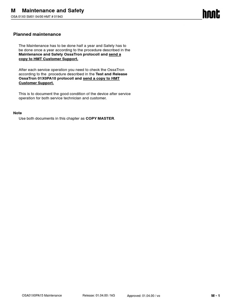 Osa01x0pa15 Maintenance | Download Free PDF | Electrical Connector | Switch