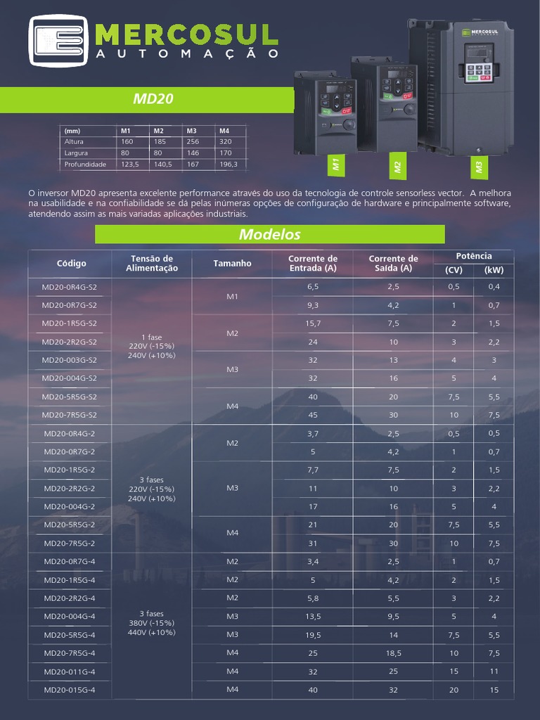 Catálogo MD20 | PDF | Engenharia Elétrica