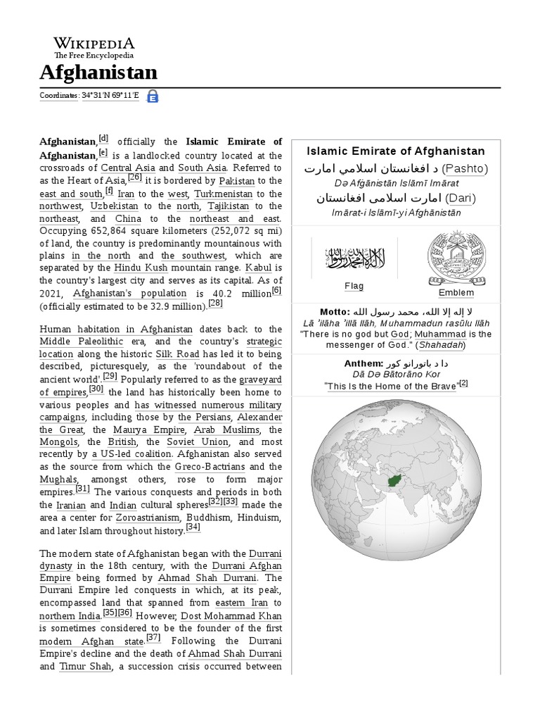 Afghanistan | PDF