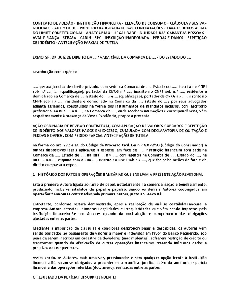 02 - CIVEL - 00000000001 - MODELO DE DEFESA CONTRA BANCOS | PDF