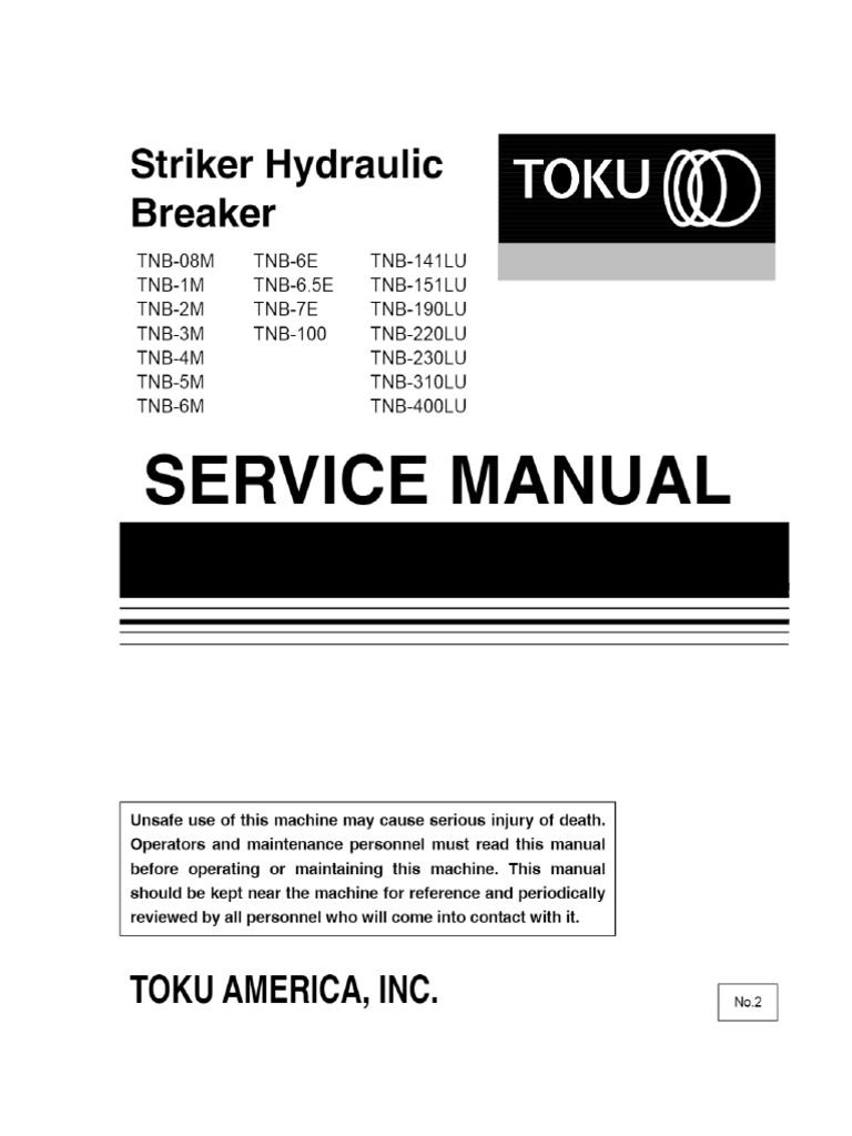 TNB-141LU TNB-6M SERVICE MANUAL - Striker Breakers _ tnb-141lu-tnb-6m ...