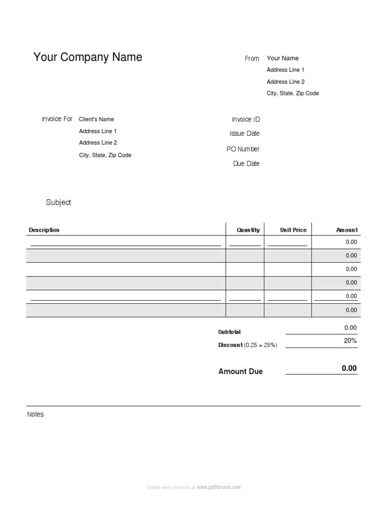 Invoice Template | PDF | Computing