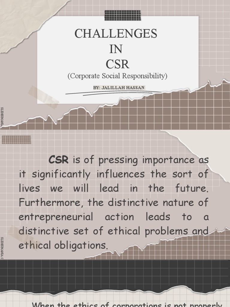 Challenges in CSR | PDF