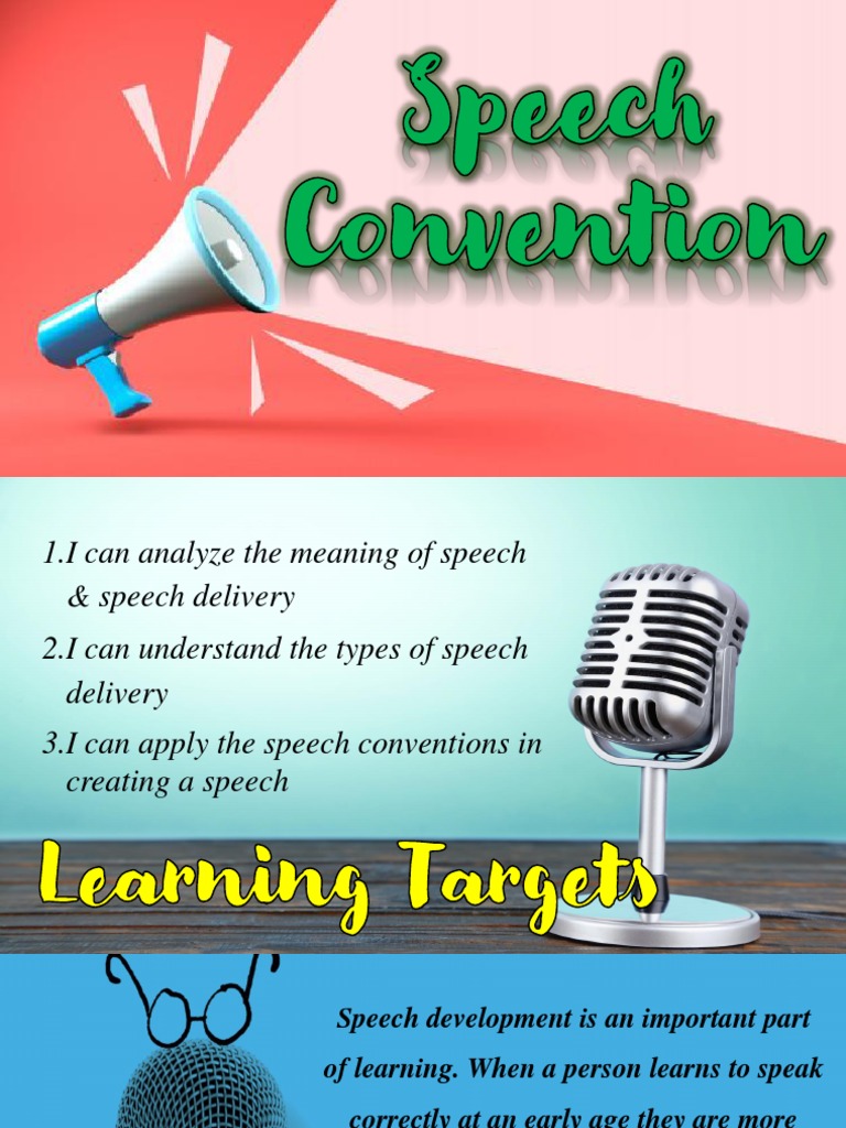 Speech Convention | PDF | Career & Growth