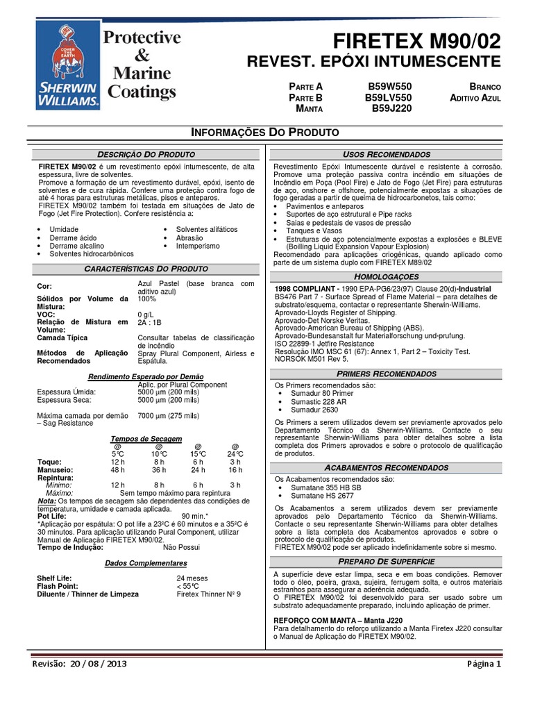 FIRETEX M90-02 Anti Chama | PDF