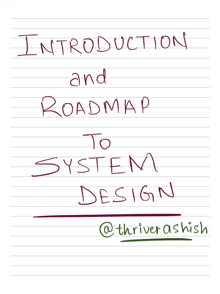 System Design Introduction and Roadmap 123 | PDF