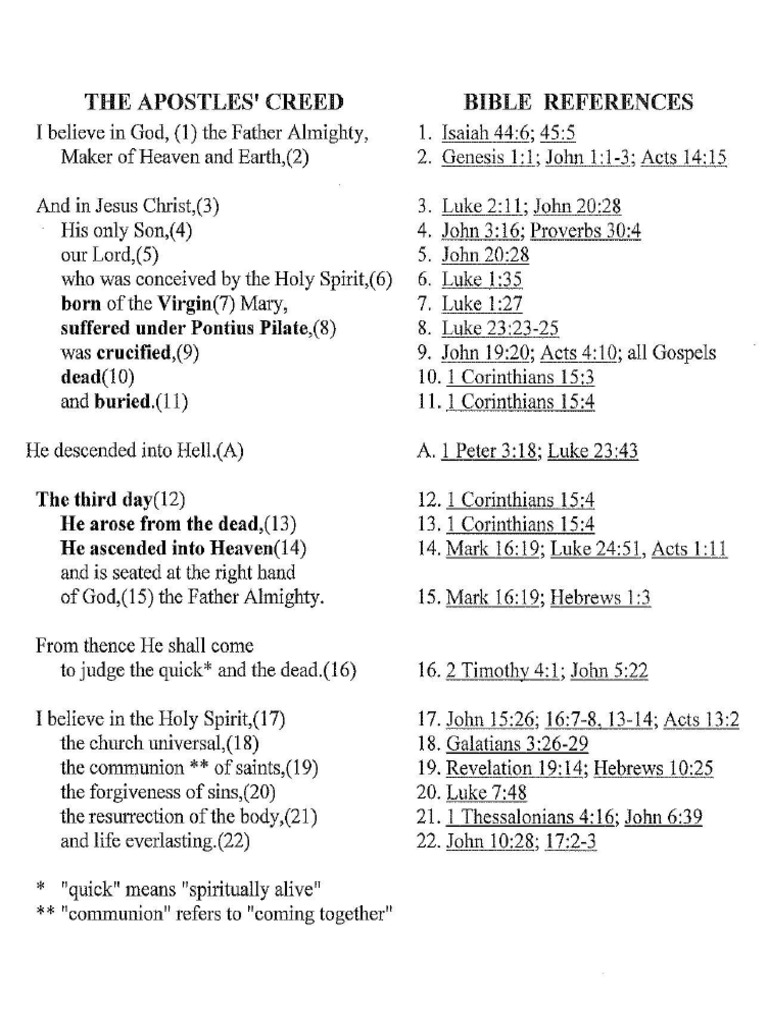 Apostles Creed 6 | PDF