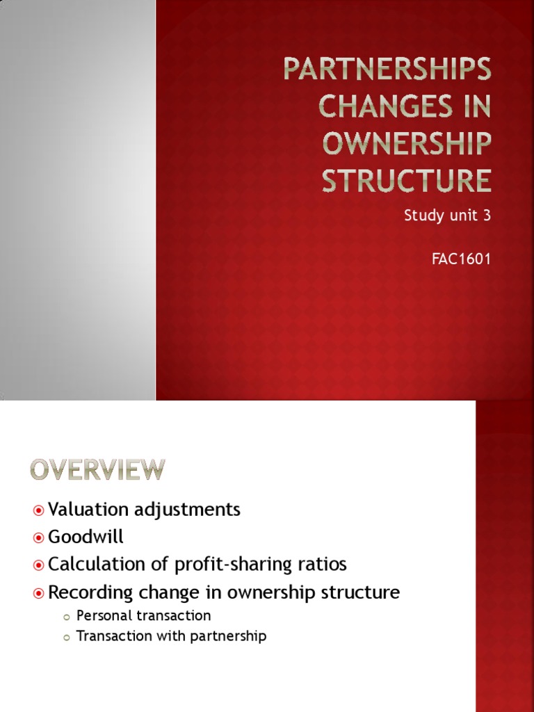 FAC1601-partnerships - Changes in Ownership Structure | PDF | Valuation ...
