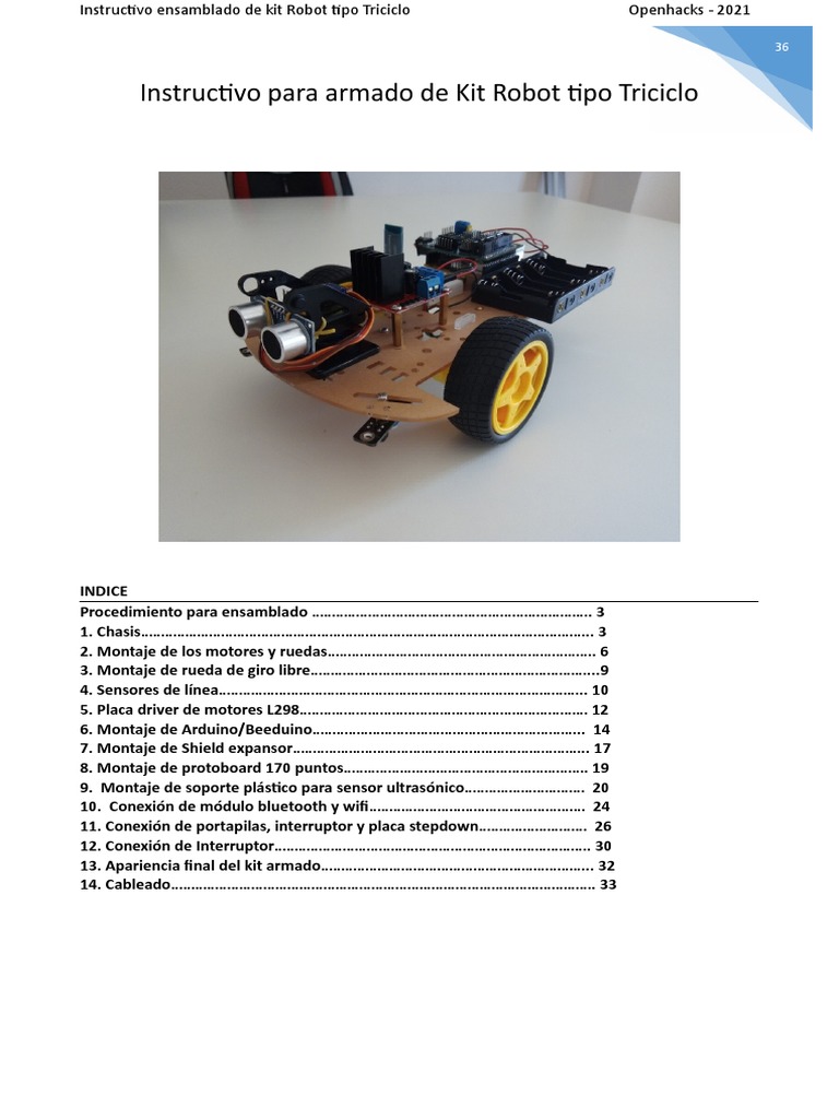 Instructivo Kit Robot | PDF | Tecnología