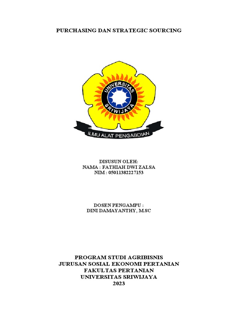 Perbedaan Purchasing dan Strategic Sourcing | PDF
