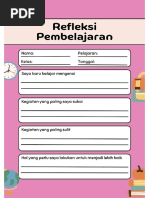 Contoh Lembar Refleksi Siswa | PDF