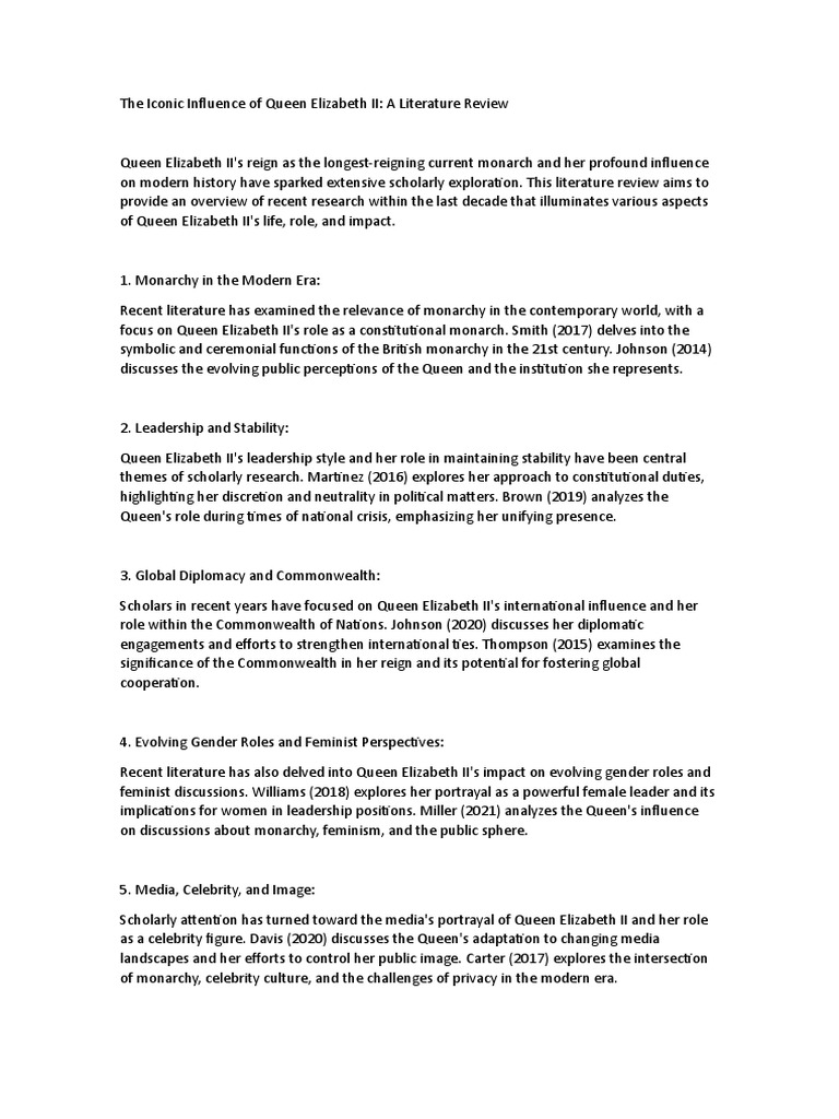 The Iconic Influence of Queen Elizabeth II | PDF | Gender Studies ...