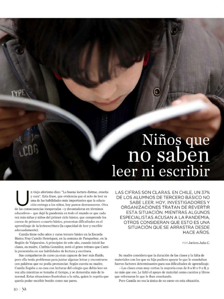 Niños Que No Saben Leer Ni Escribir | PDF