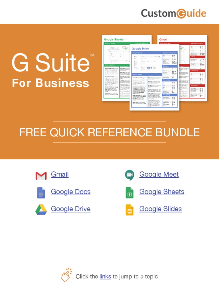 Cheat Sheet Bundle G-Suite | PDF