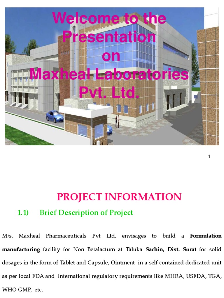 Welcome To The Presentation On Maxheal Laboratories Pvt. LTD | PDF