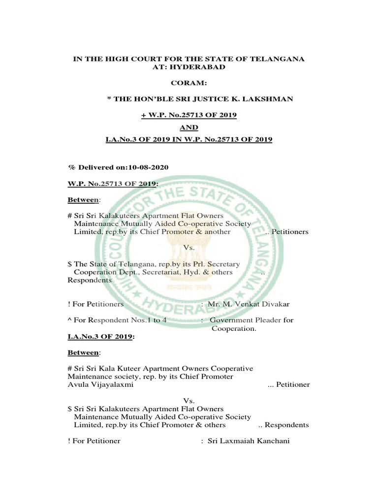 Judgement Copy Apartmentsact | PDF