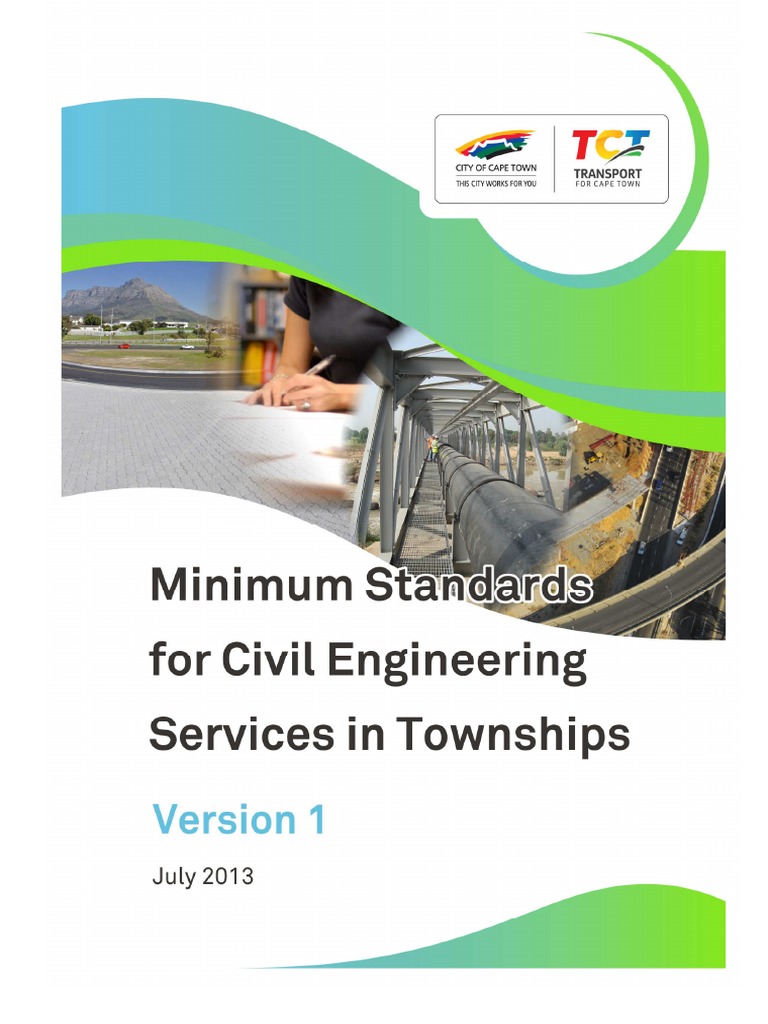 Minimum Standards For Civil Engineering Services in Townships CoCT Part ...