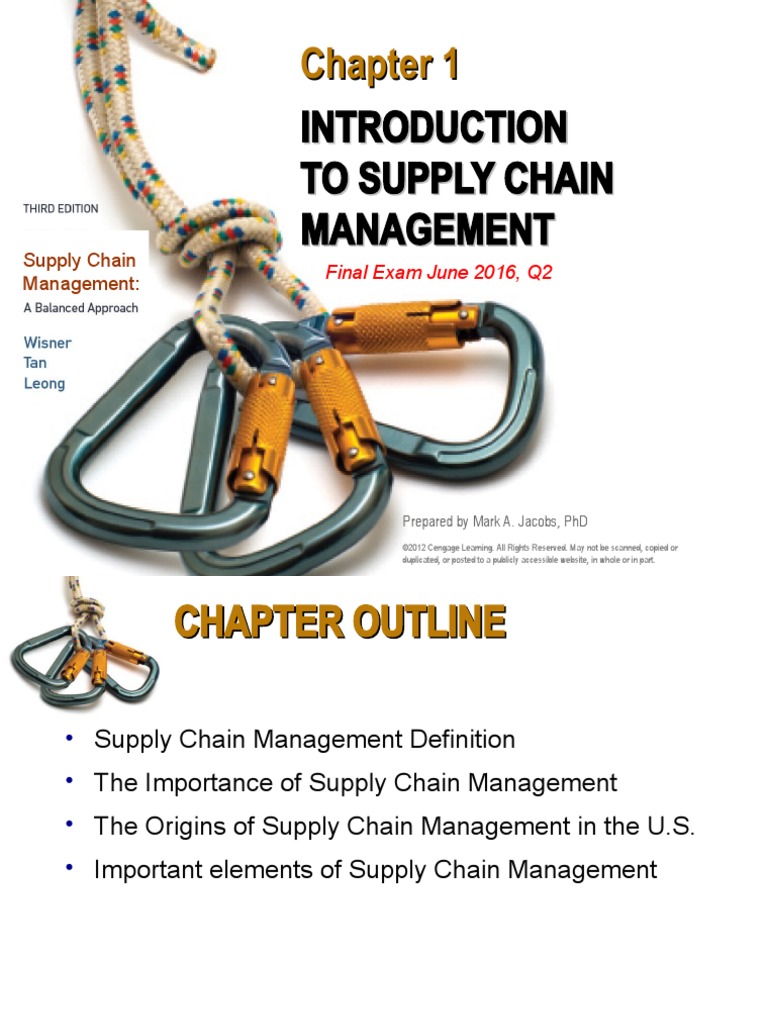 Chapter 1 Introduction To SCM | PDF | Supply Chain | Supply Chain ...